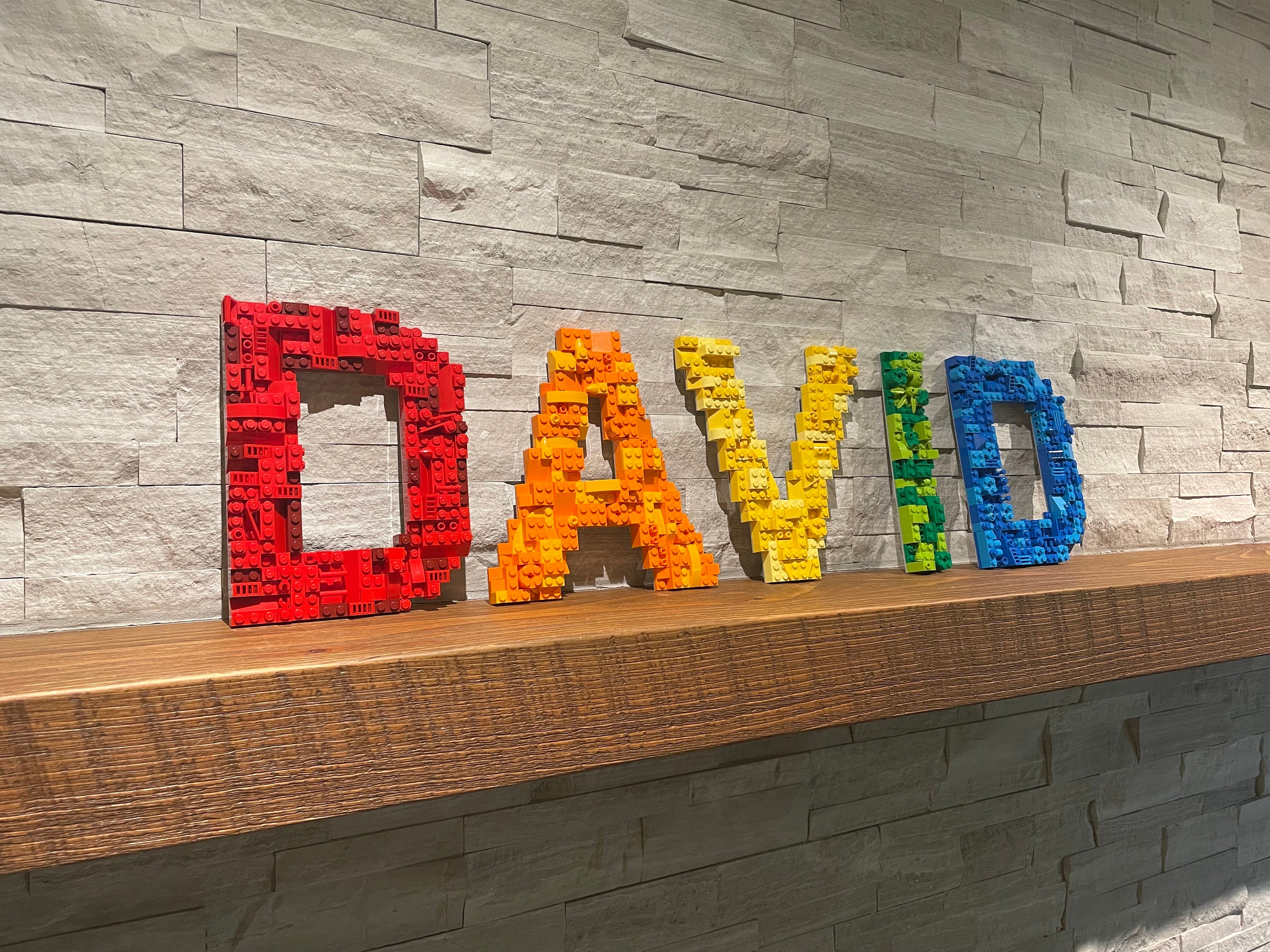 Letter - Made With LEGO® Bricks - 7.5 Inches Tall - Open Font - Etsy