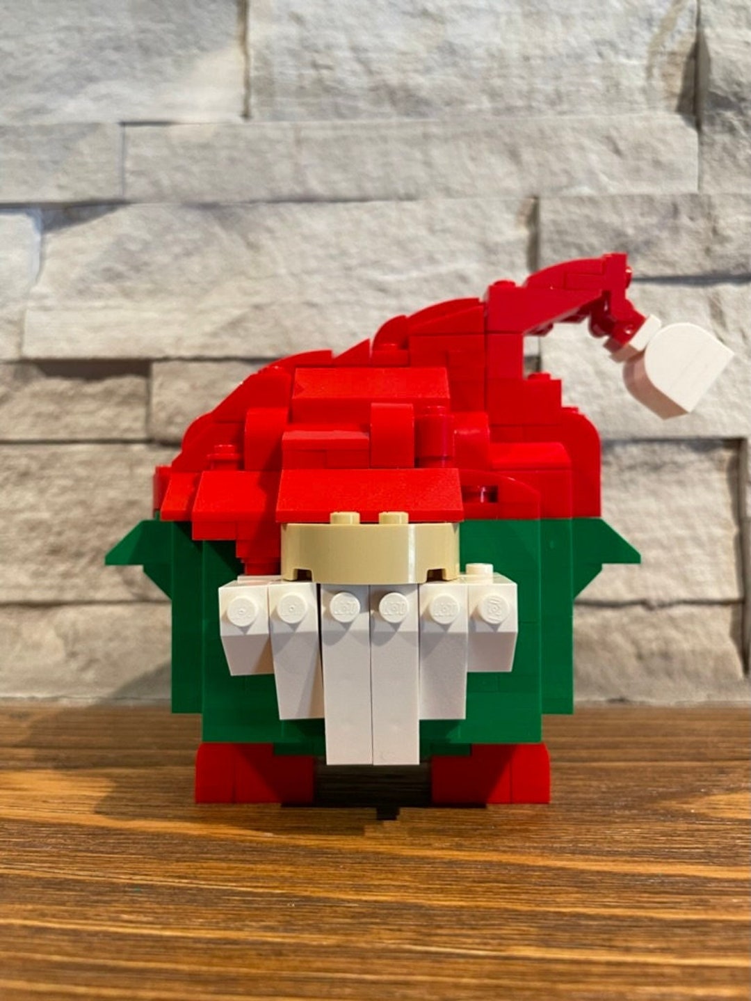 Christmas Gnome Made With Lego® Bricks - Etsy