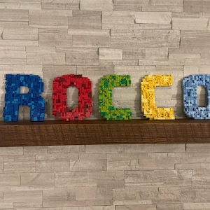 Letter - Made With LEGO® Bricks - 7.5 Inches Tall - Etsy