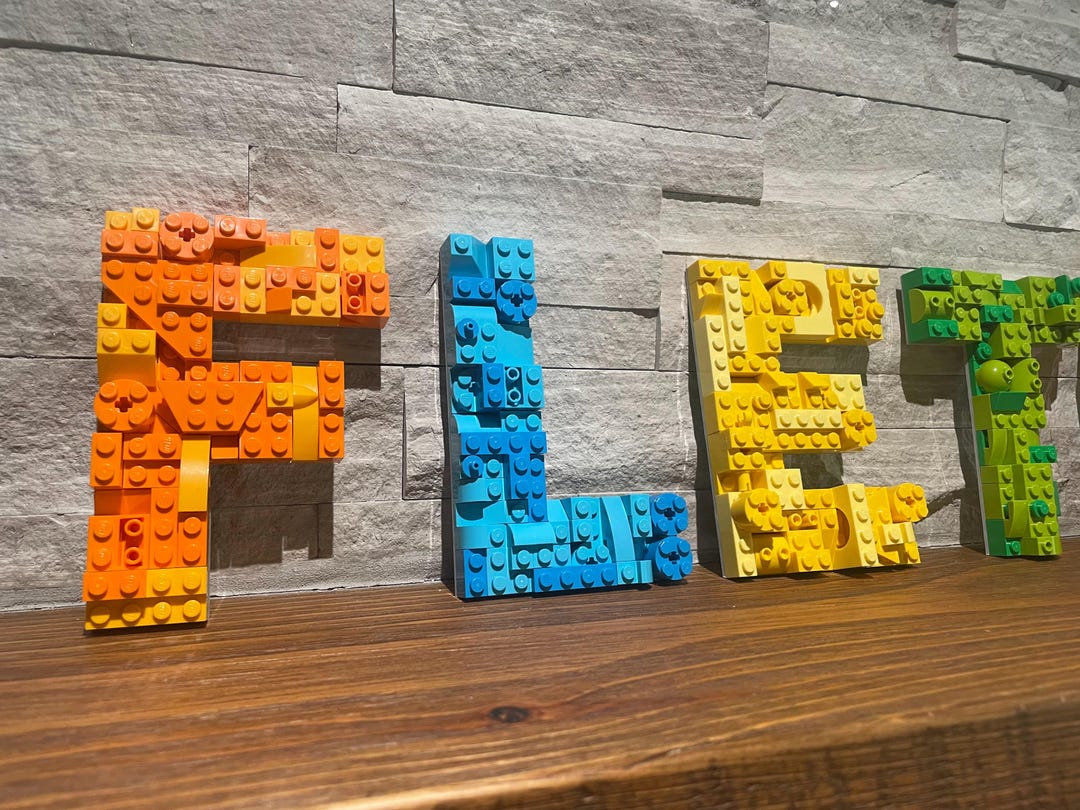 Letter - Made With LEGO® Bricks - 5 Inches Tall - Etsy