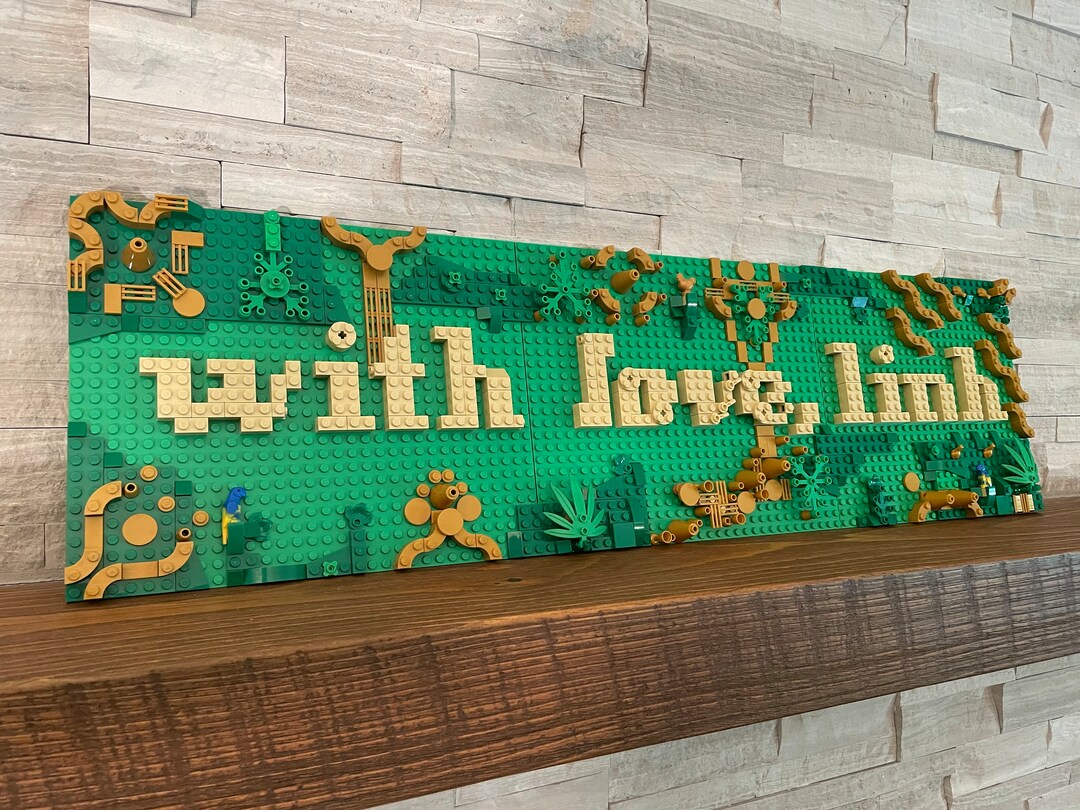 Letters on Baseplate Custom Words Made With LEGO® Bricks - Etsy
