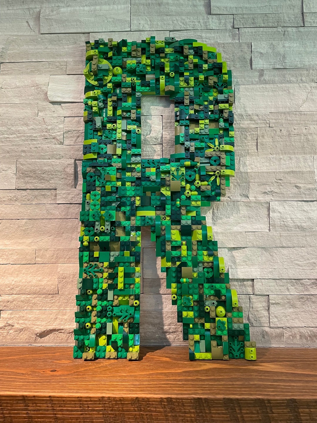 Letter Made With LEGO® Bricks 20 Inches Tall - Etsy
