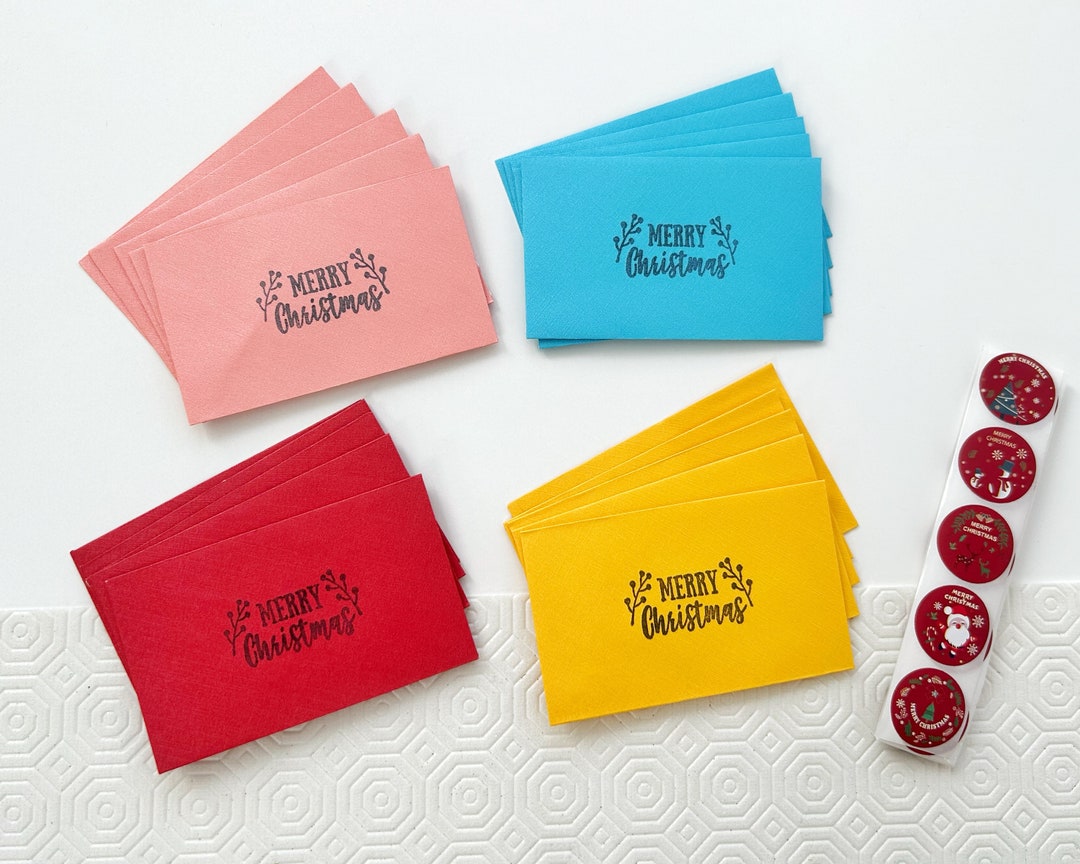 Festive Christmas Envelopes Money Gift Envelope Christmas Cash Gift ...