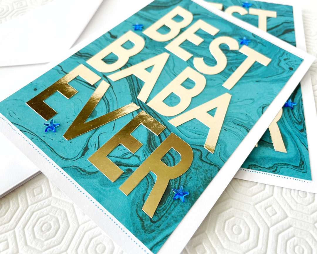 Best Baba Ever Card Father’s Day Card for Baba Card for Abu Happy ...