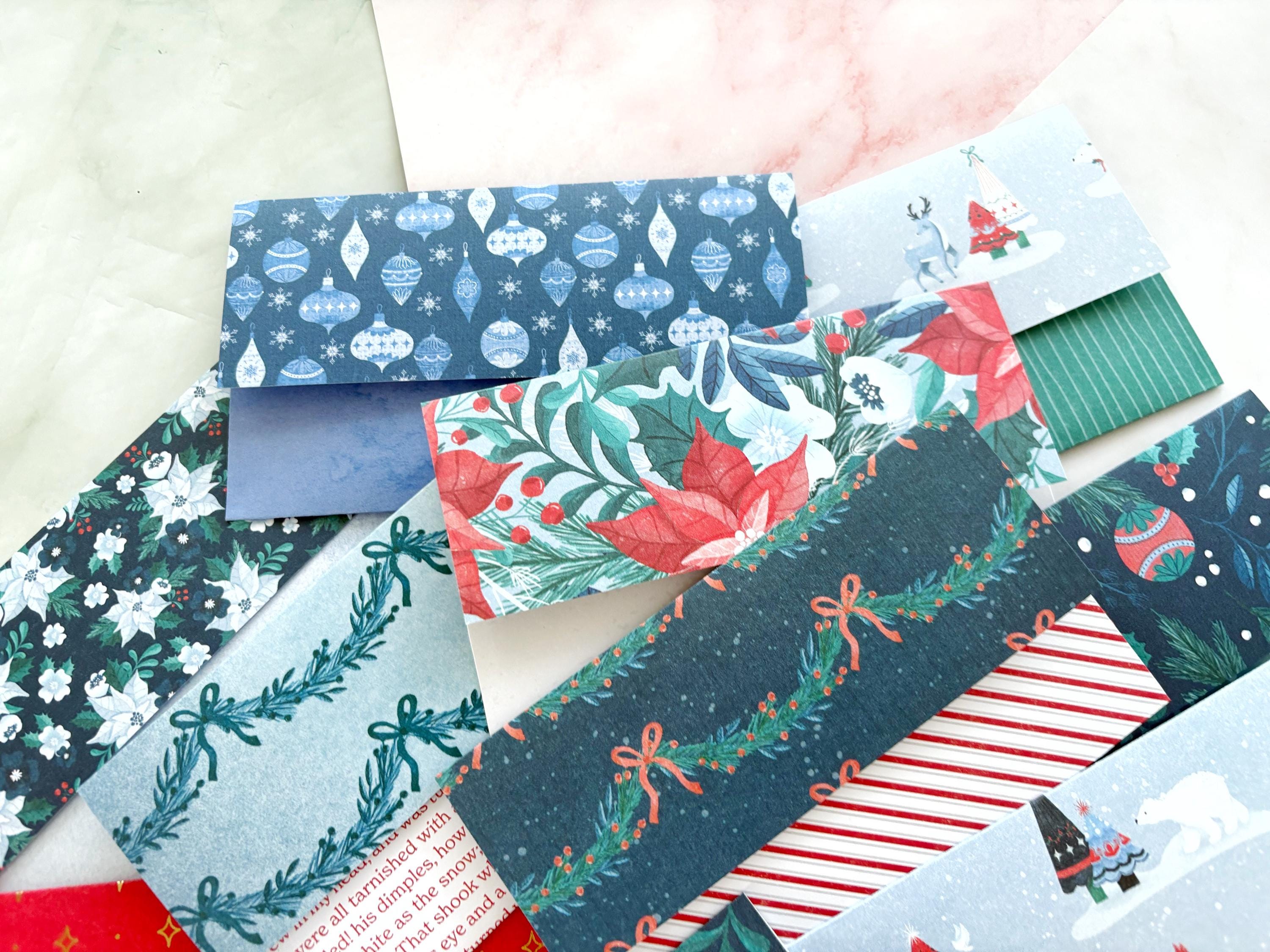 Festive Christmas Envelopes Money Gift Envelope Christmas Cash Gift ...