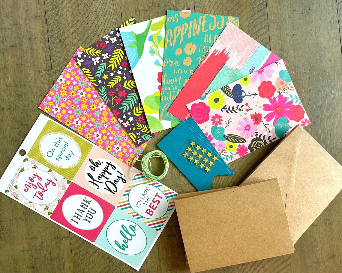 DIY Card Making Kit Make Your Own 6 Greeting Cards Card Etsy