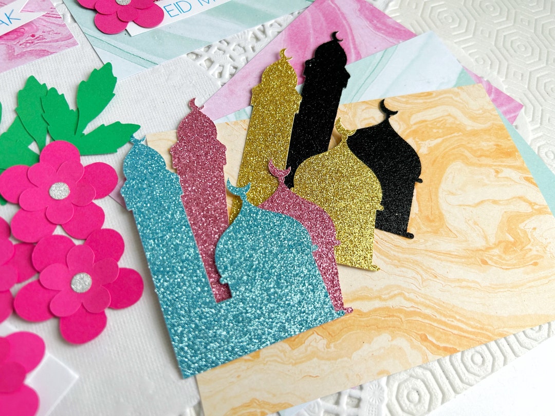 Eid Card Making Kit DIY Kit 6 Handmade Cards Eid Mubarak Cards Ramadan ...