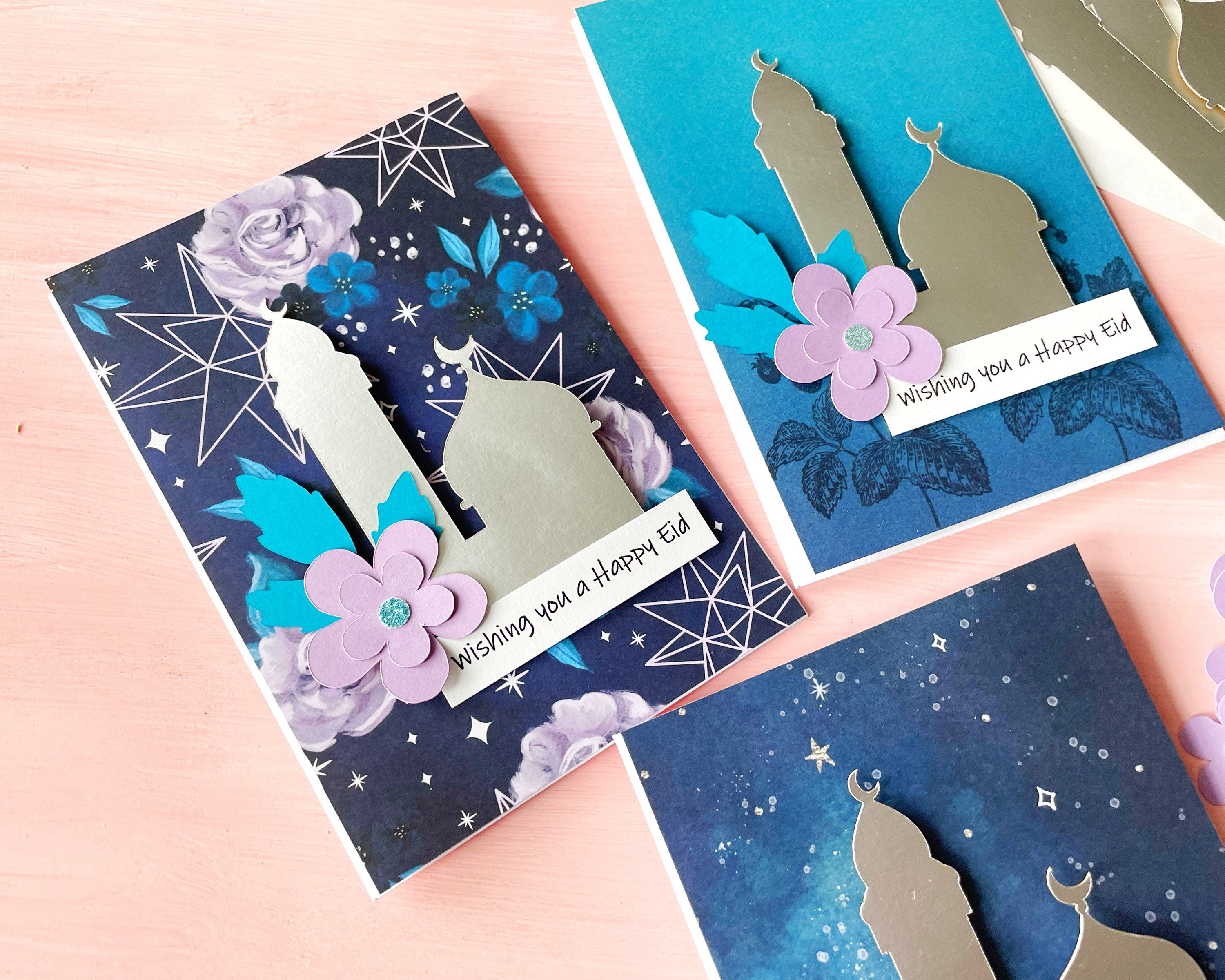 Eid Card Making Kit Set of DIY Kit Handmade Cards Eid Mubarak Cards ...