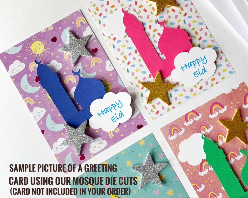 Set of Mosque Cut Outs Mosque Die Cuts Eid Craft Supplies - Etsy