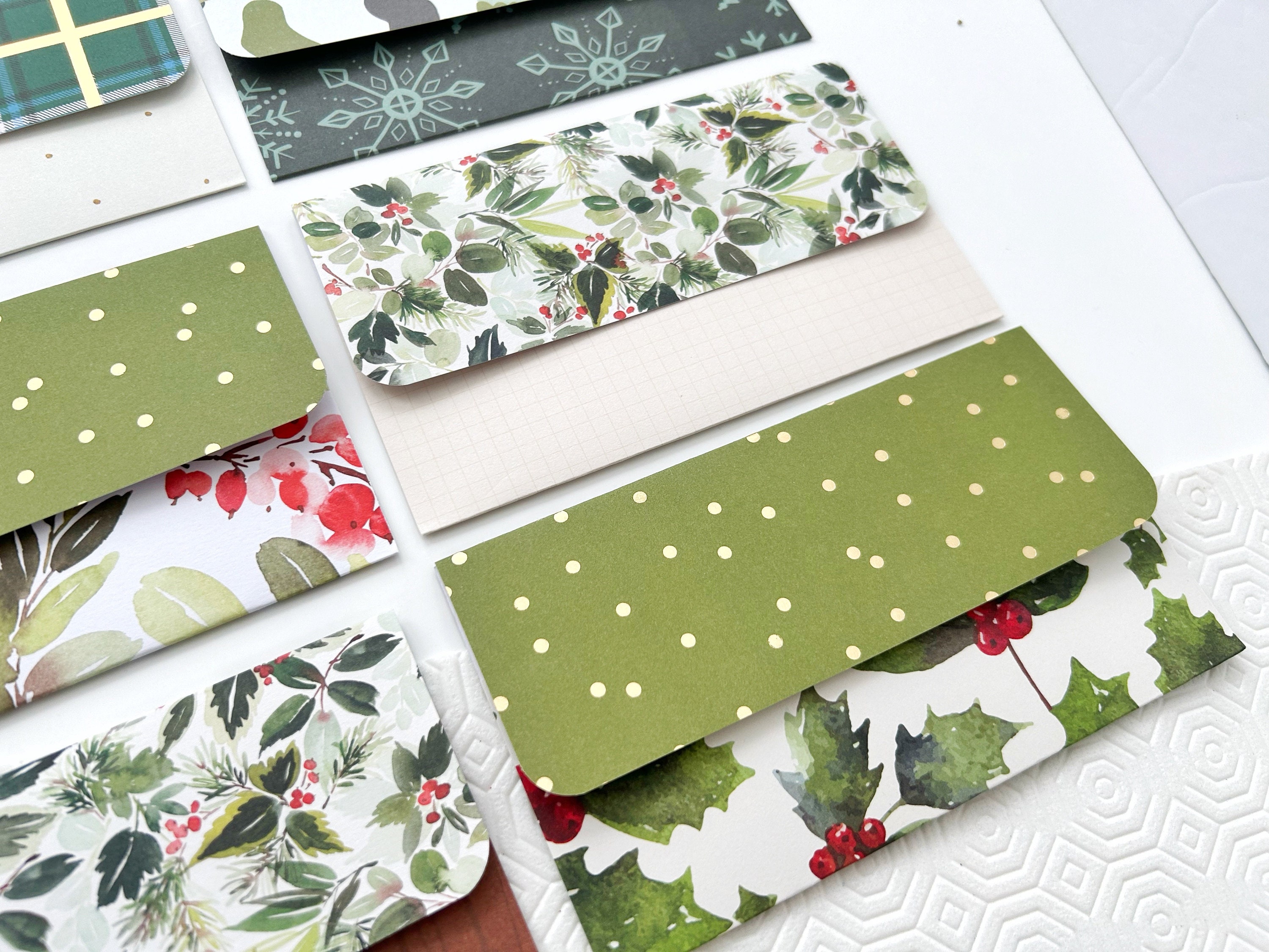 Festive Christmas Envelopes Money Gift Envelope Christmas Cash Gift ...