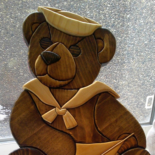 Intarsia Bear - Etsy