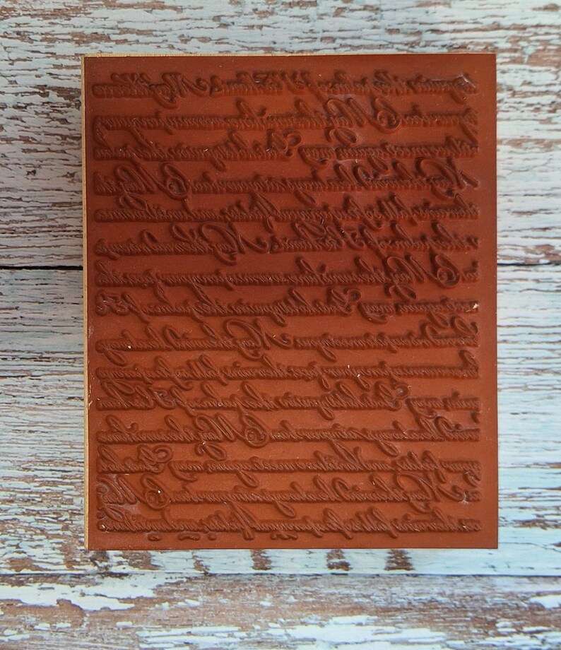 Retired Stampin' Up Background Stamp: Script irish Blessing. Wood ...