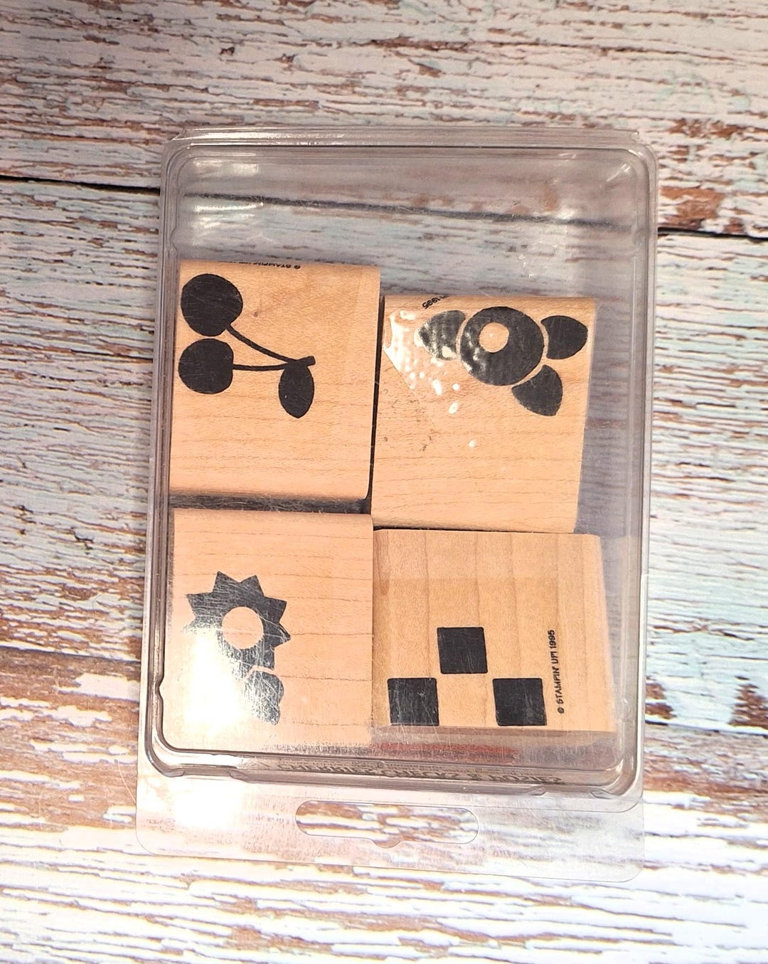 Retired Stampin' Up! Stamp Set: Cherries, Checks & Posies. Cute Set of ...