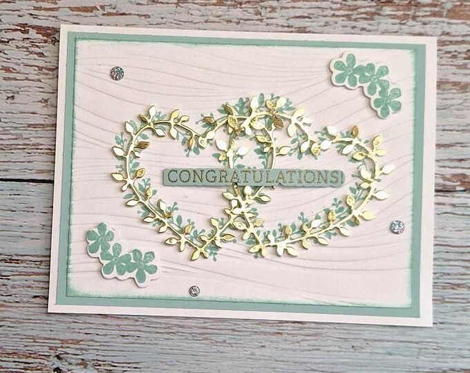 Beautiful Congratulations Card. Use for Weddings or Anniversaries ...