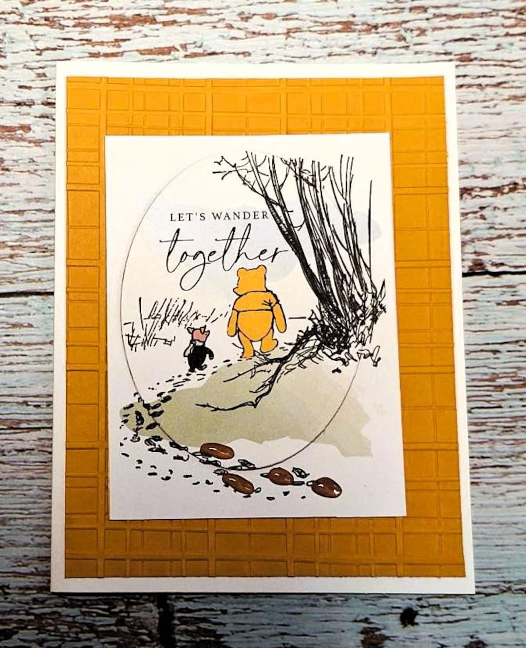 Cute Winnie the Pooh Card. Use for Any Occasion: Friendship, Love ...