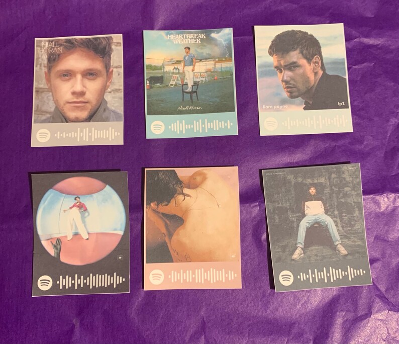 One Direction Album Spotify Code Stickers | Etsy