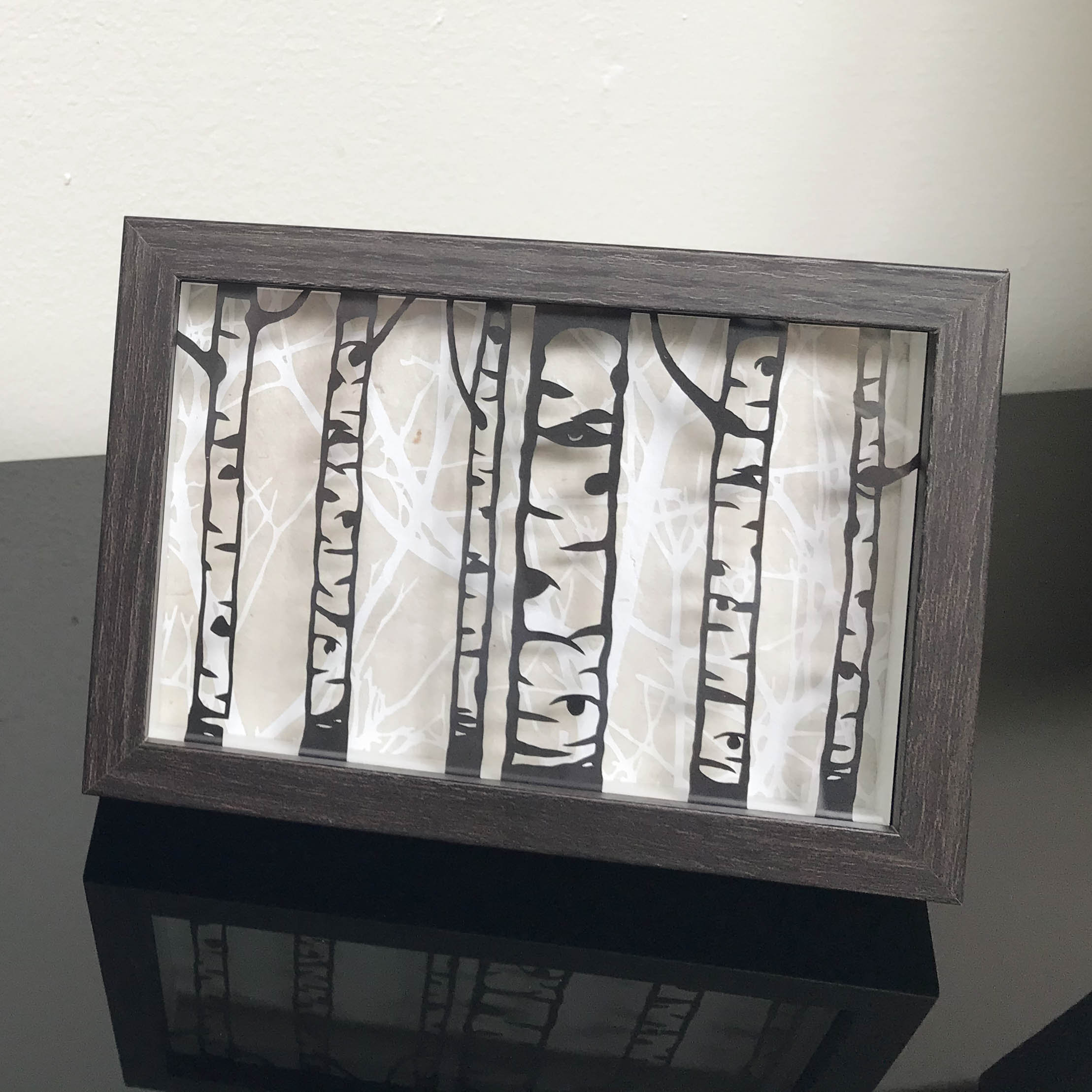 Birch Tree Shadow Box Art - Etsy
