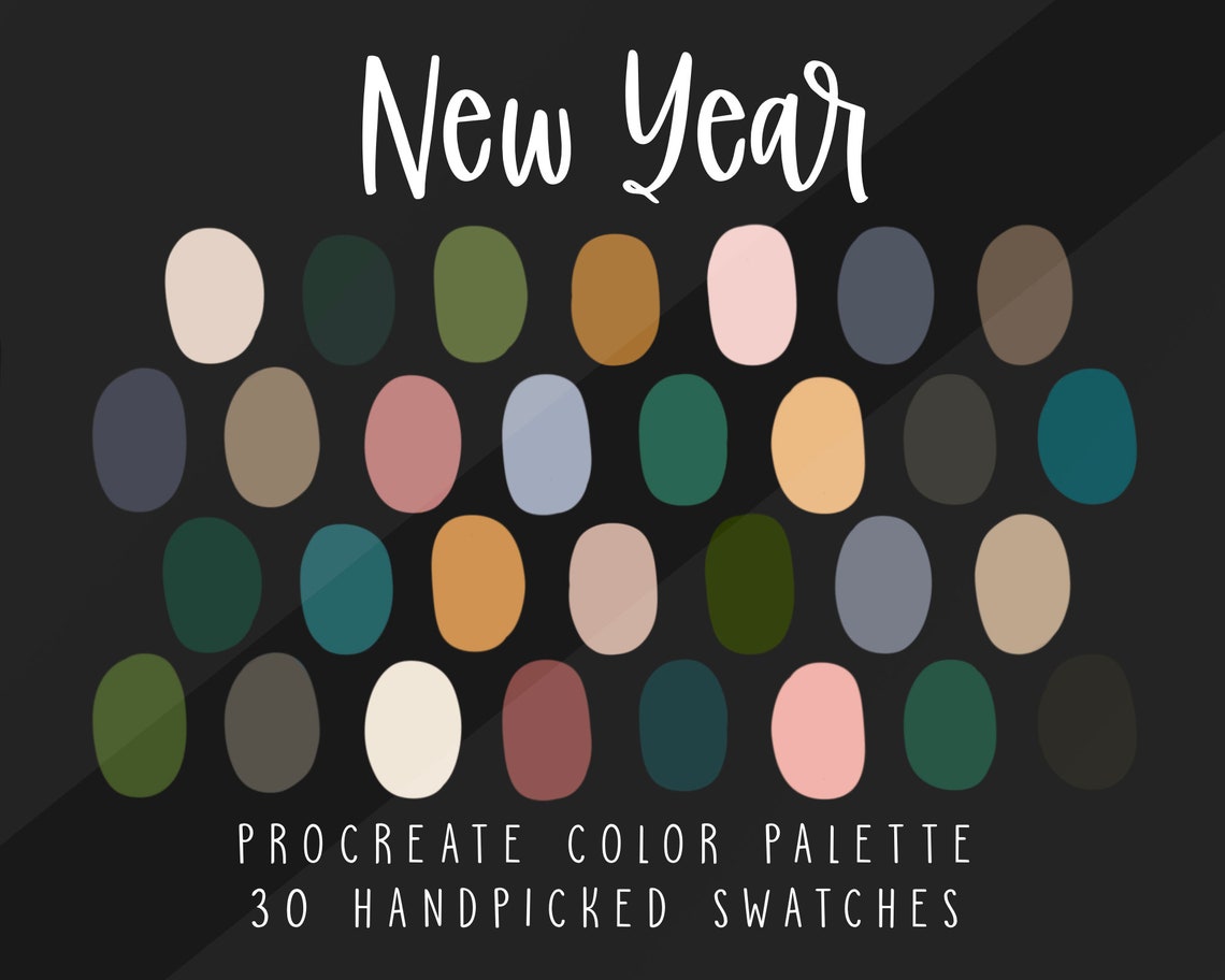 Winter Bundle Procreate Color Palette Ipad Procreate Tools - Etsy