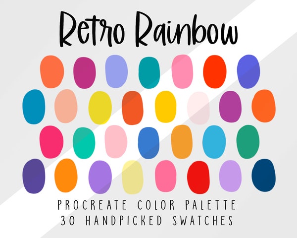 Pastel Goth Procreate Color Palette Lettering Digital Art Digital ...