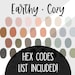 Cactus Terracotta Color Palette Color Swatches Hex Codes - Etsy Canada