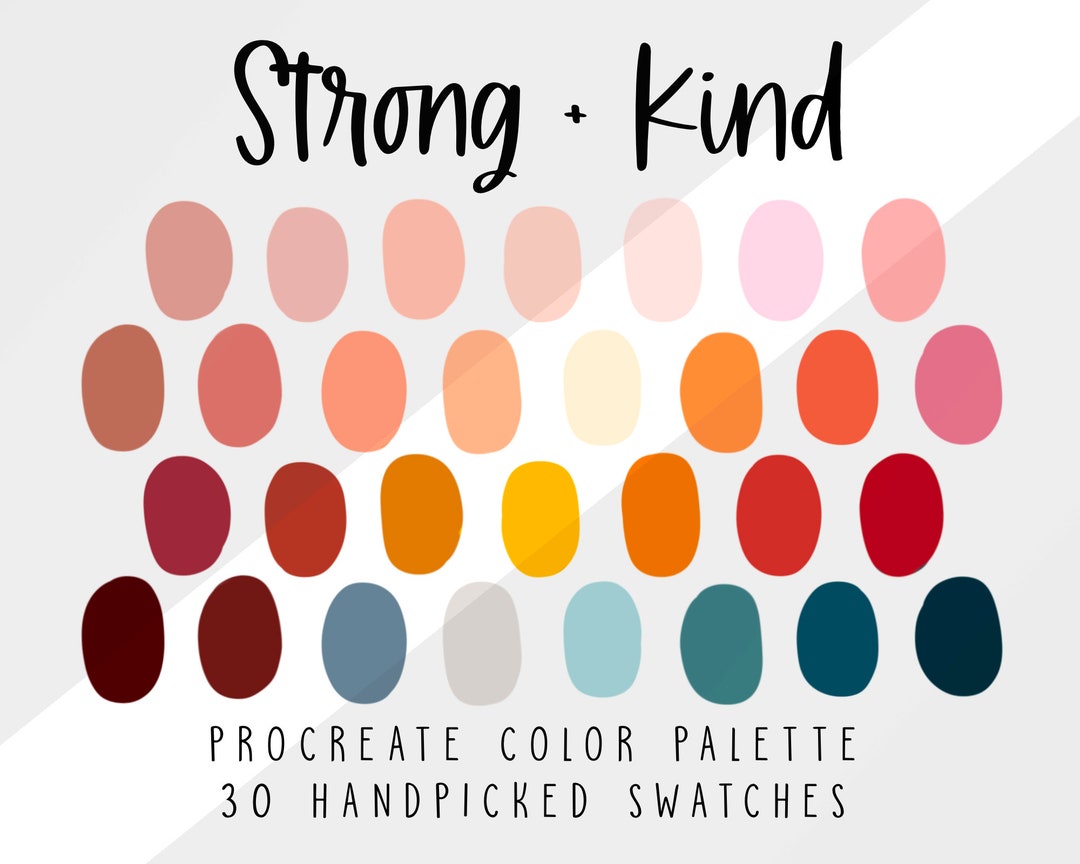 Feminine Color Palette, Procreate Color Palette, Girl Power Color ...