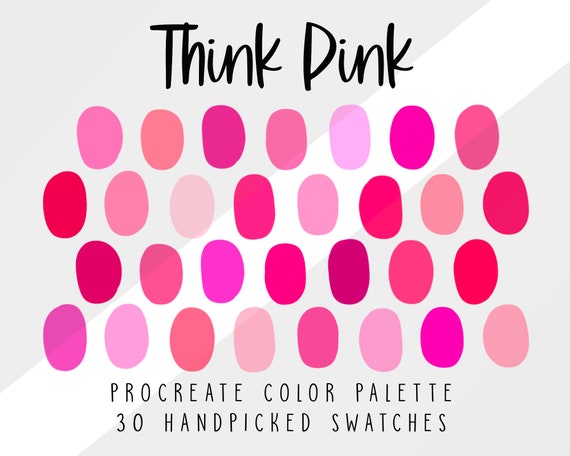 Pink Procreate Color Palette Color Swatches Ipad Procreate | Etsy