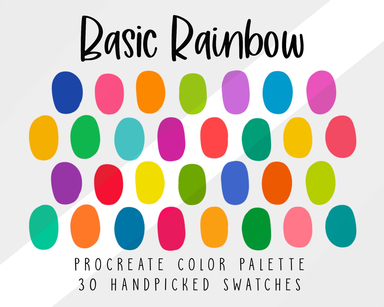 Rainbow Procreate Color Palette Color Swatches Procreate - Etsy