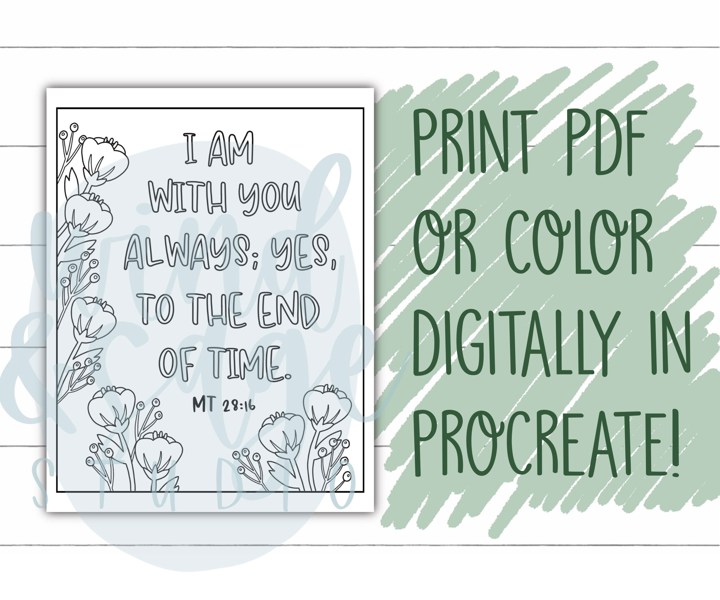 Procreate Coloring Pages Procreate Color Palette Ipad - Etsy