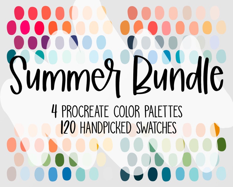 Summer Bundle Procreate Color Palette Ipad Procreate Tools - Etsy