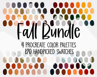 Fall Bundle Procreate Color Palette Ipad Procreate Tools | Etsy