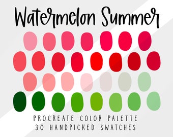 Watermelon Swatches - Etsy