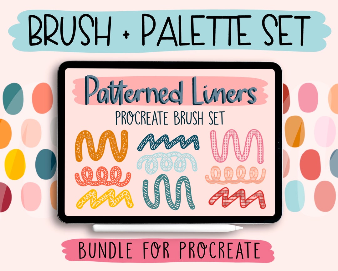 Procreate Brush Palette Set, Procreate Stamps, Lettering Brush, iPad ...