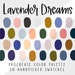 Lavender Dreams, Procreate Color Palette, Color Swatches, Procreate ...