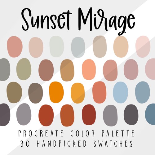 Sunflower Sunset Procreate Color Palette Color Swatches - Etsy Canada