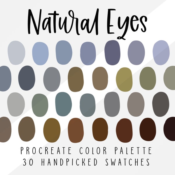 Procreate Eye Color Palette - Etsy