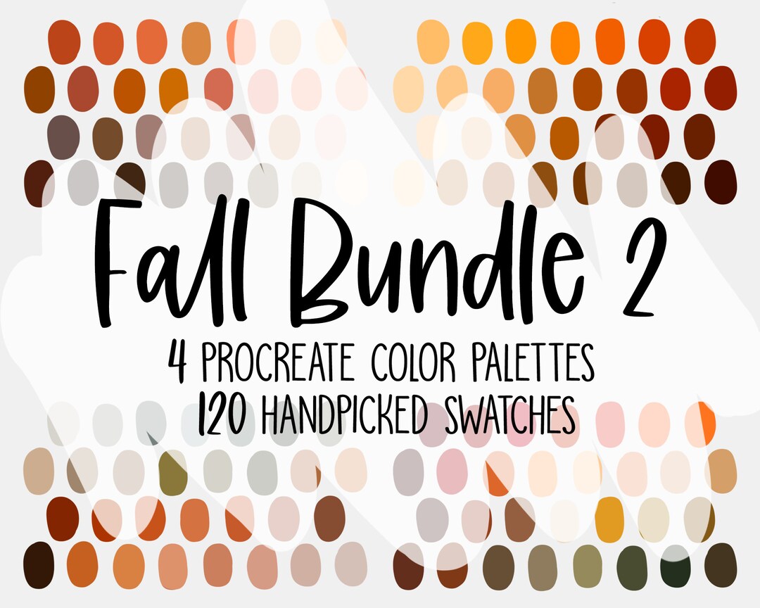 Fall Bundle Procreate Color Palette Ipad Procreate Tools Autumn