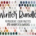 Winter Bundle Procreate Color Palette Ipad Procreate Tools | Etsy
