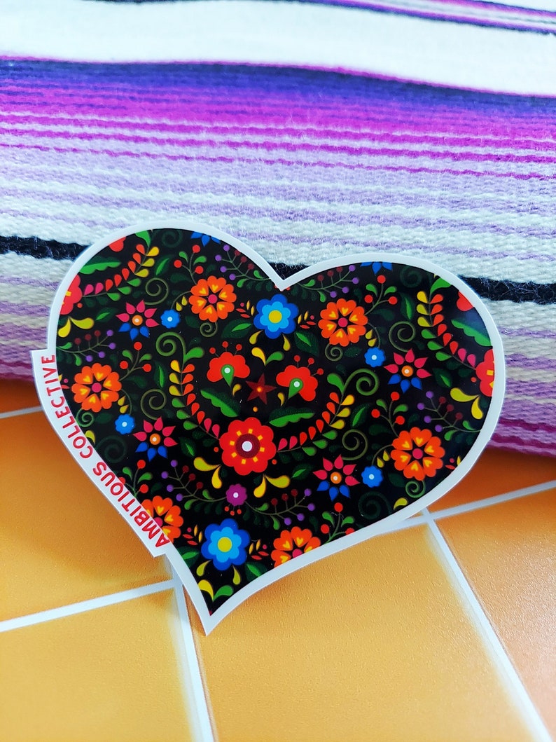 Mexican Stickers Mexican Embroidery Latina Stickers Laptop - Etsy