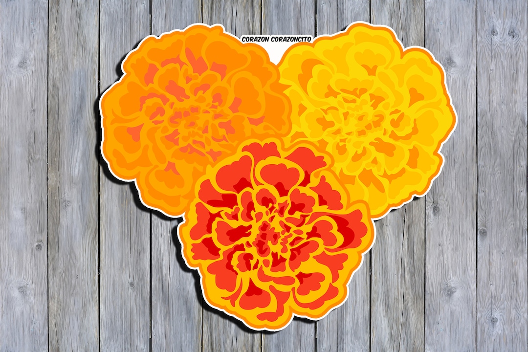 Mexican Stickers, Marigolds, Latina Stickers, Laptop Stickers, Hydro ...