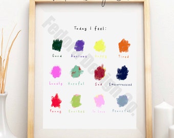 Today I Feel Chart - Etsy