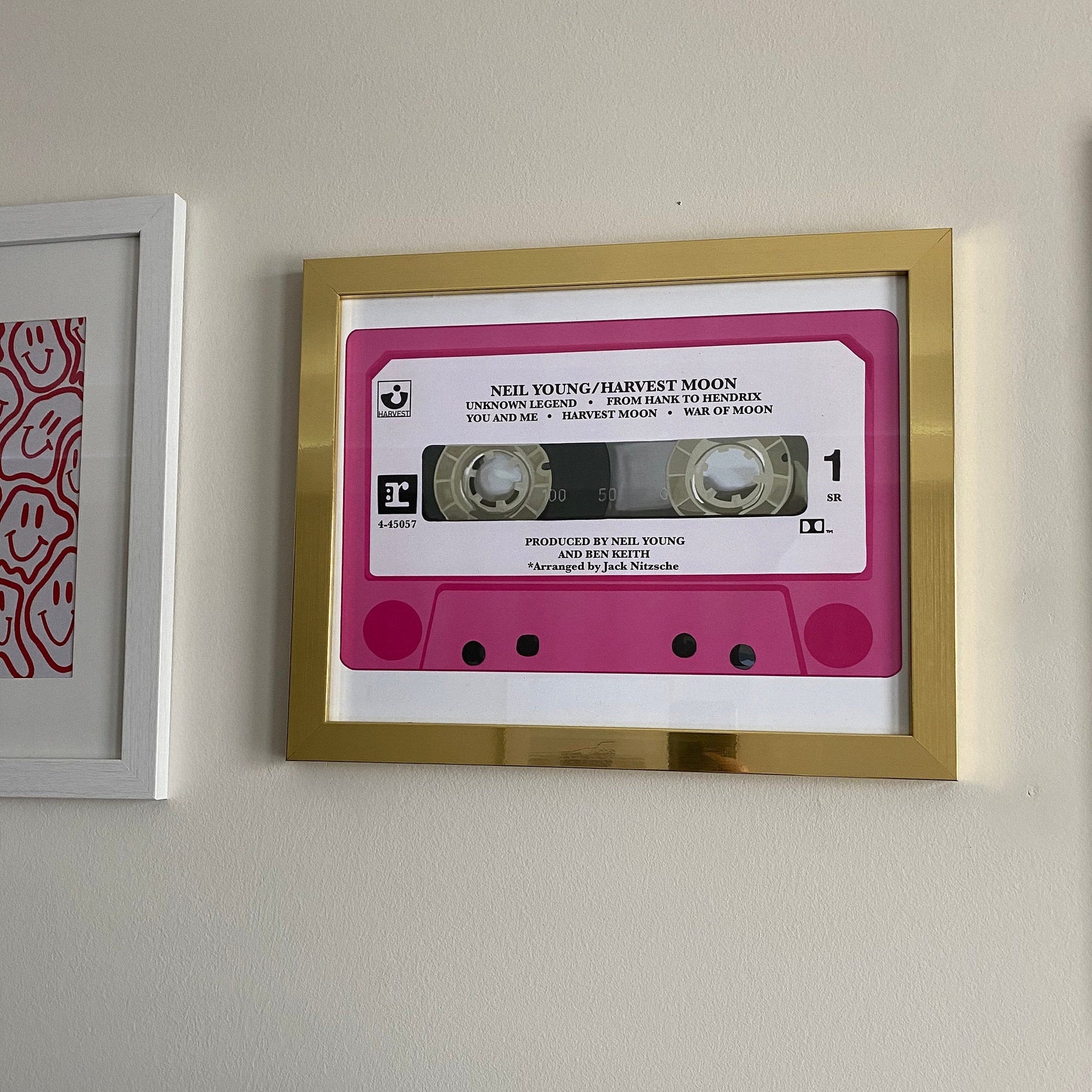 Pink Cassette Tape Harvest Moon Printable Wall Art Digital - Etsy