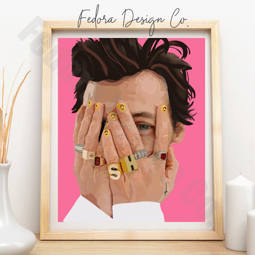 Harry Styles Printable Wall Art, Digital Download, Illustration ...