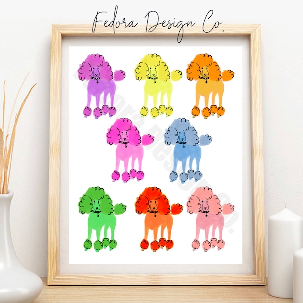 Poodle Art Print - Etsy