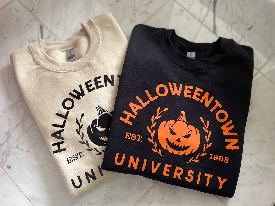Halloweentown University HTV Sweater Tan Black - Etsy