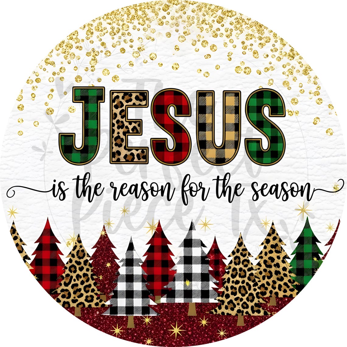 Jesus is the Reason for the Season Wreath Sign, Christmas Christ Sign ...