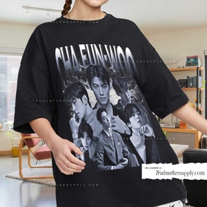 Cha Eun Woo Vintage Graphic Shirt Sweatshirt, Cha Eun Woo Kdrama Shirt ...