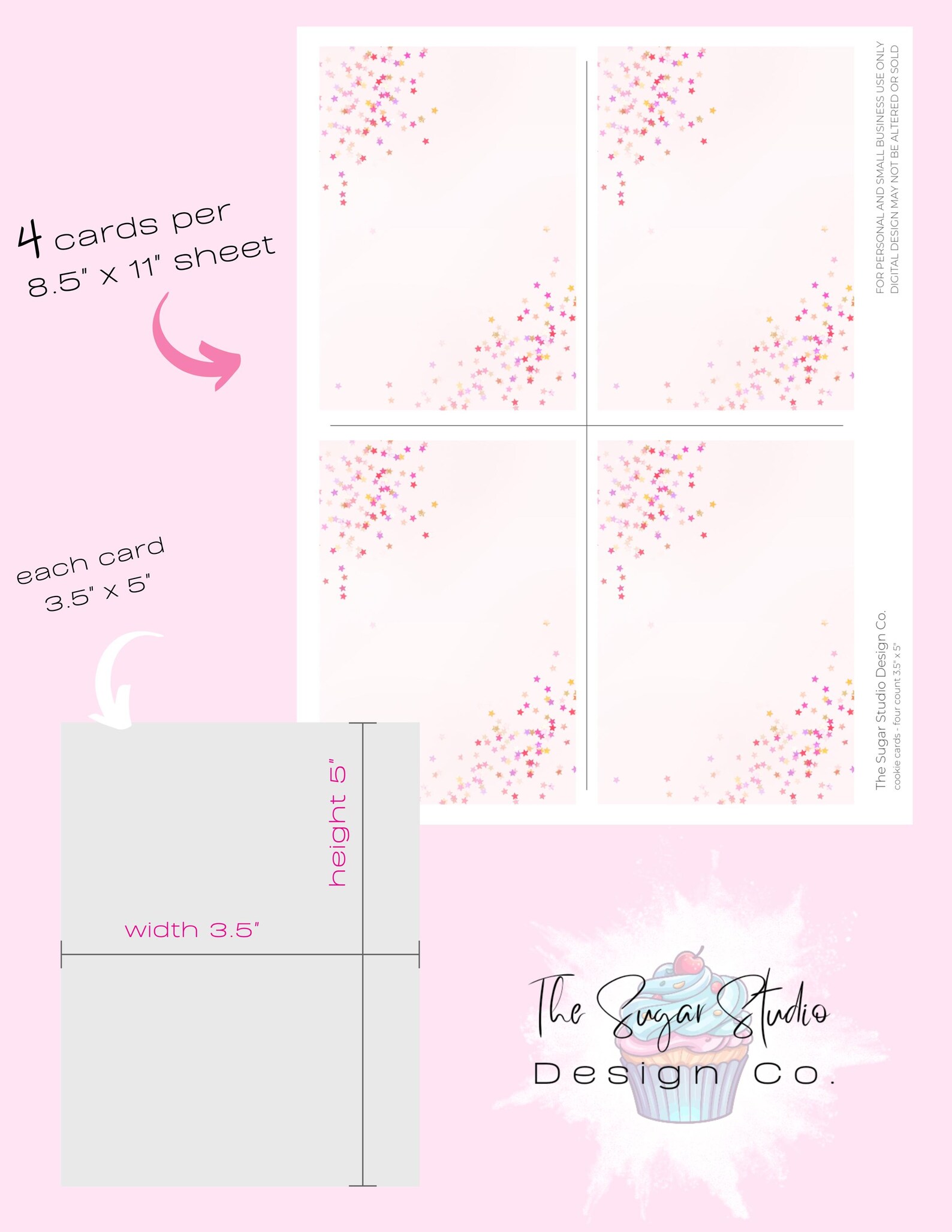 Halloween Cookie Card, Printable Halloween Cookie Card, 3.5x5in Cookie ...