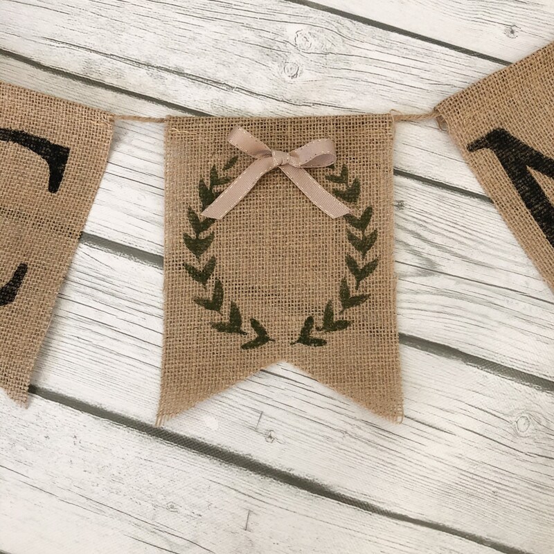 Burlap Welcome Sign - Etsy