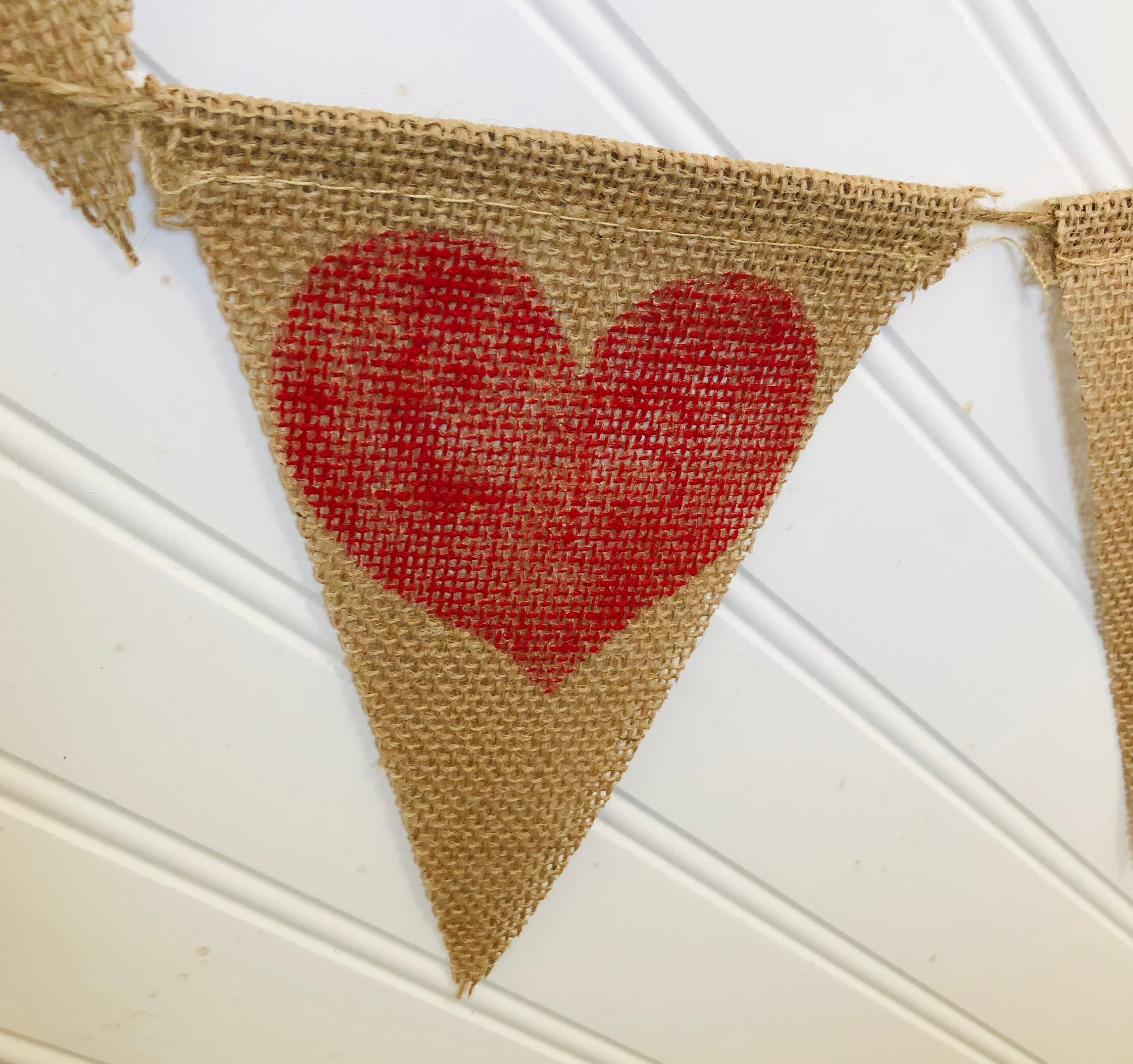 Heart Subject Banner School Flag Banner Classroom Burlap - Etsy