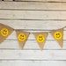 Smiley Face Burlap Banner, Happy Face Banner, Classroom Banner - Etsy